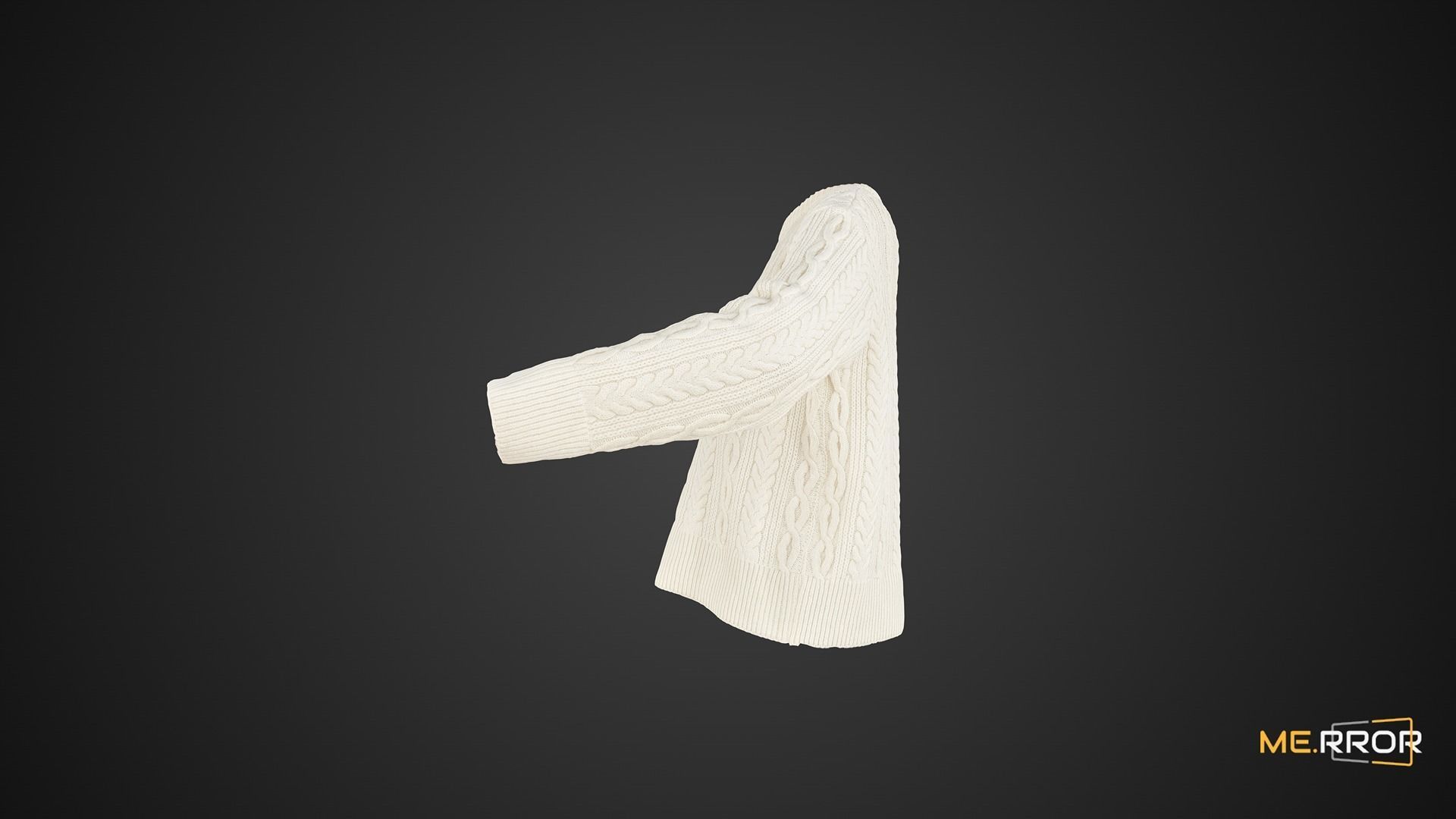 White Knit Sweater 3D model | CGTrader