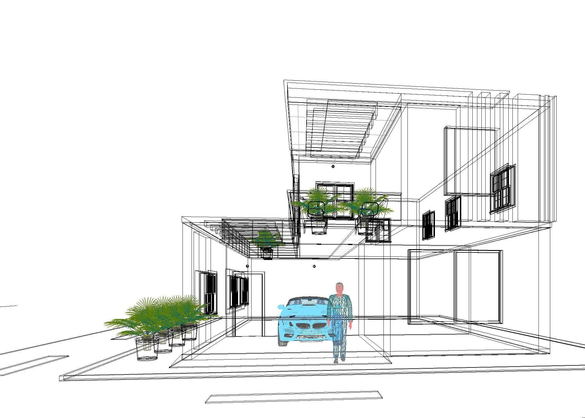 Modern Building Design 3D model 3D printable | CGTrader