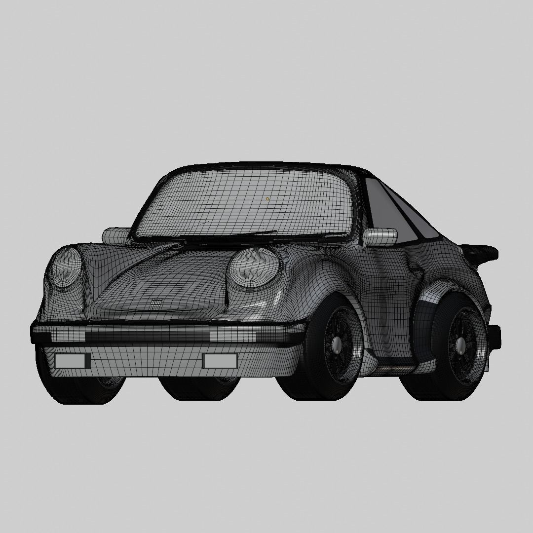 Porsche 930 Turbo mini car 3D model 3D model | CGTrader