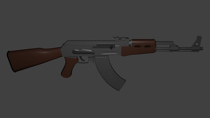 AK-47 3D Model in Blender 3D model | CGTrader