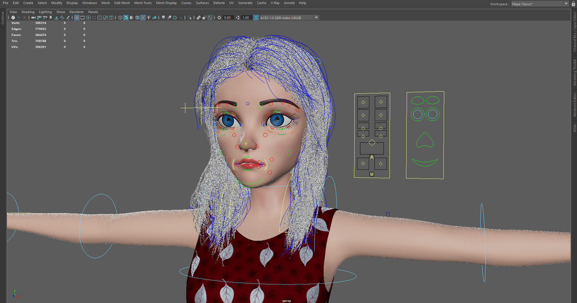 3d Girl Sofia 3d Model Rigged Cgtrader