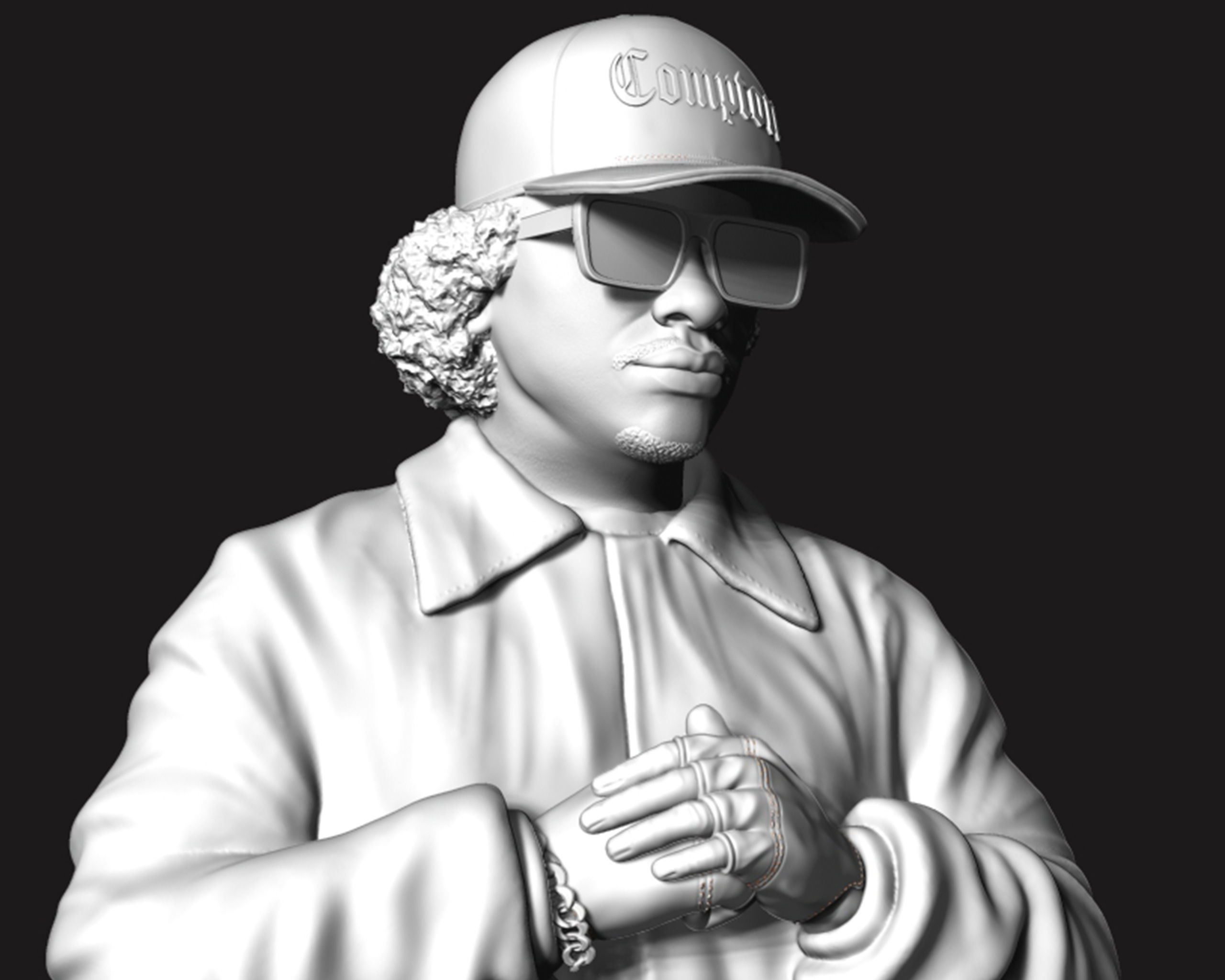 Eazy-E Bust 3D model 3D printable | CGTrader