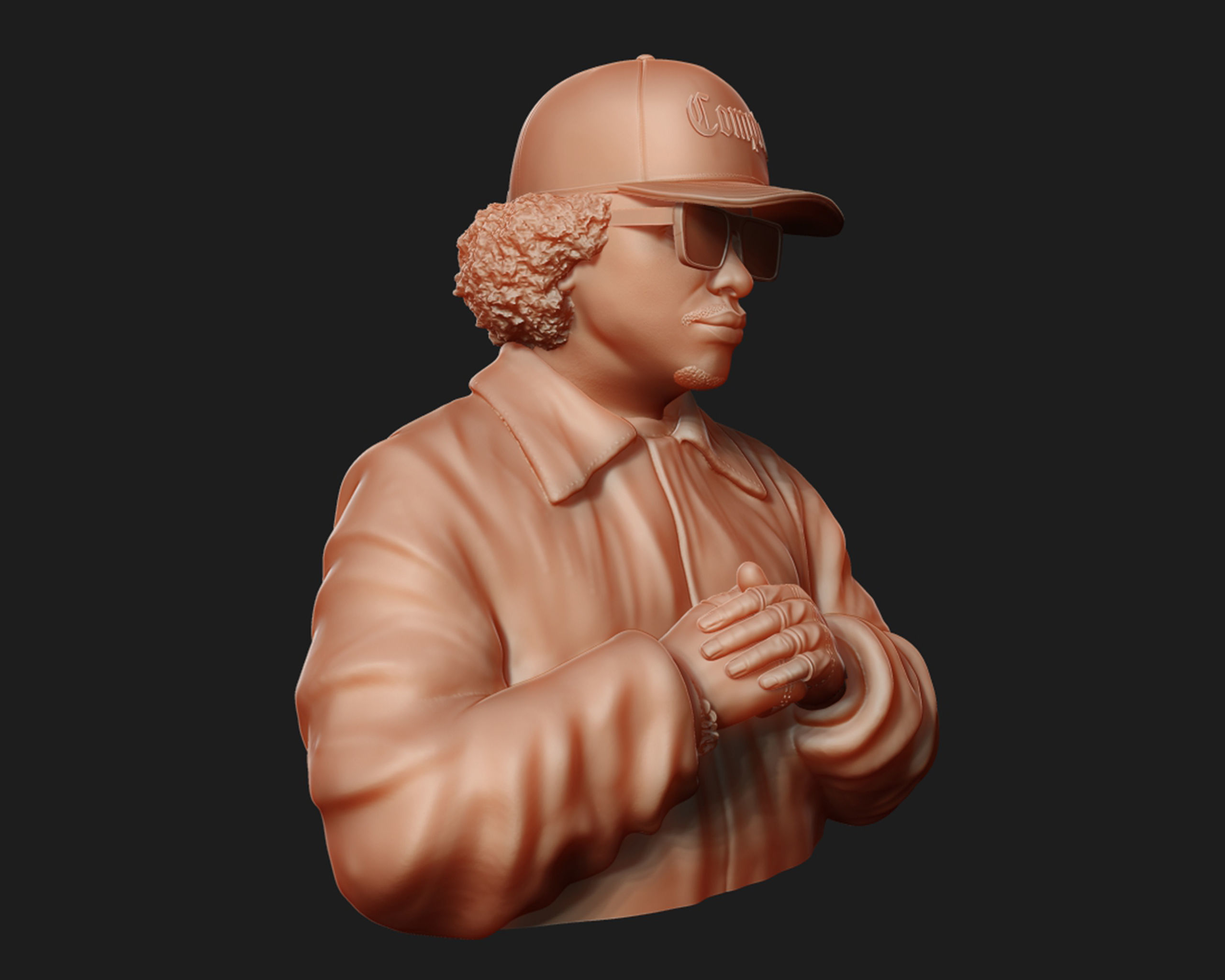 Eazy-E Bust 3D model 3D printable | CGTrader