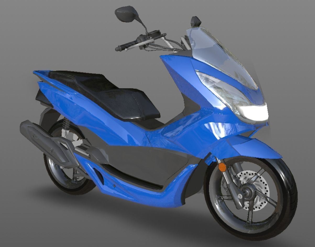 3D model Honda PCX 125 Bike 3D Model Game Model VR / AR / low-poly ...