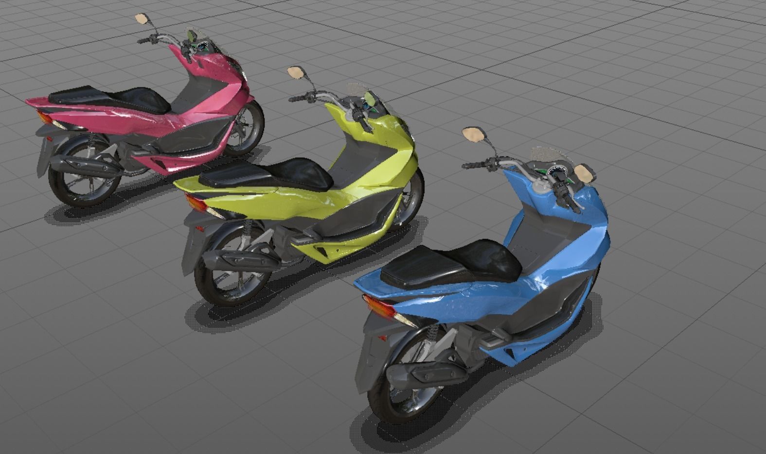 3D model Honda PCX 125 Bike 3D Model Game Model VR / AR / low-poly ...