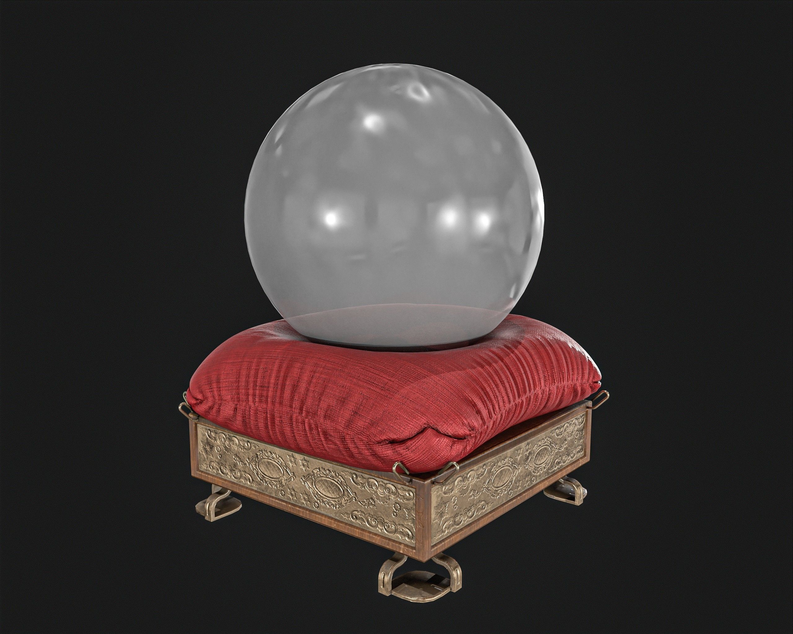 3D model Amlong Crystal Ball 2 Types VR / AR / low-poly | CGTrader