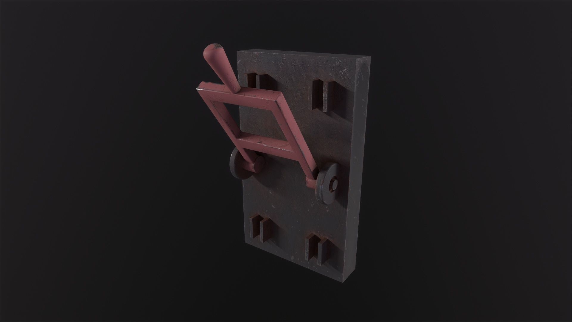 3D model Rusted lever switch 3D Model VR / AR / low-poly | CGTrader