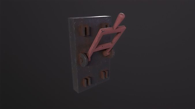 3D model Rusted lever switch 3D Model VR / AR / low-poly | CGTrader