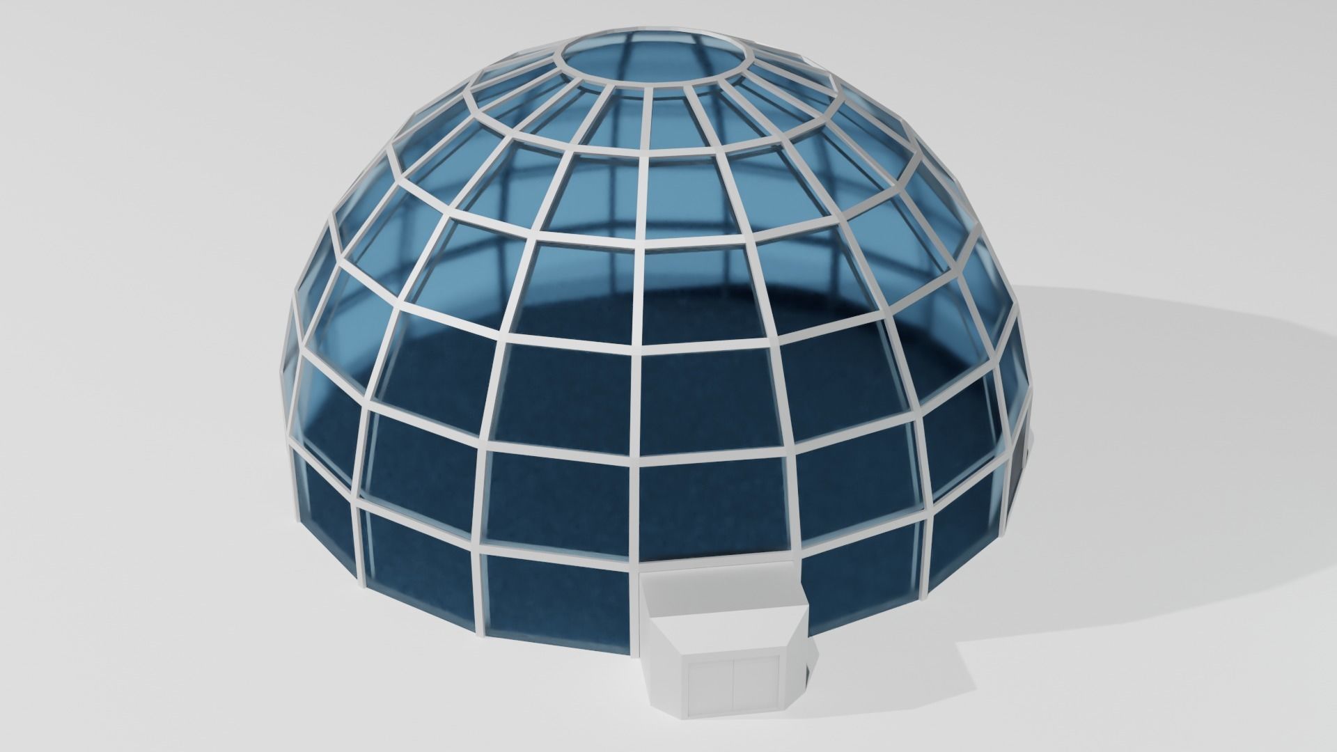 low-poly planetary domes free VR / AR / low-poly 3D model | CGTrader