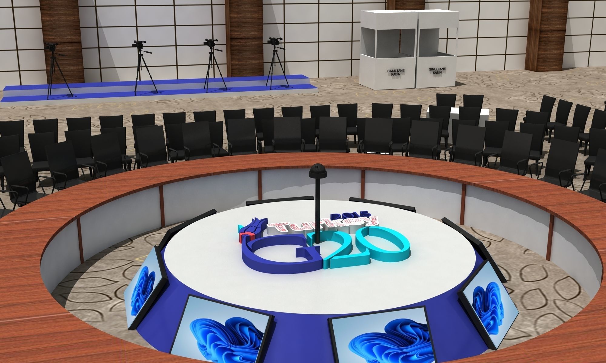 G20 Countries Meeting Stage And Setup 099 3D model | CGTrader