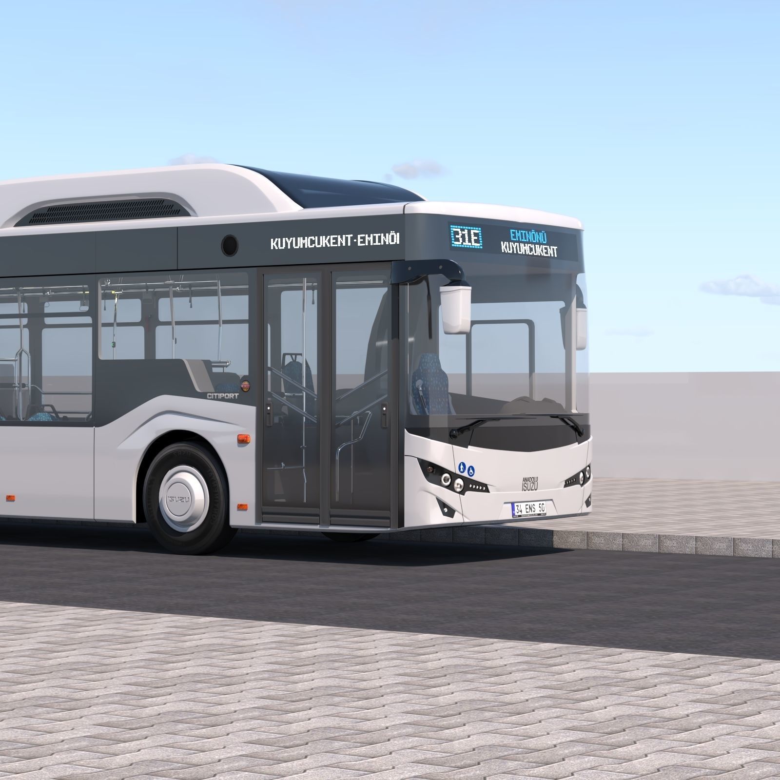 Isuzu Citiport 12 CNG 3D model | CGTrader