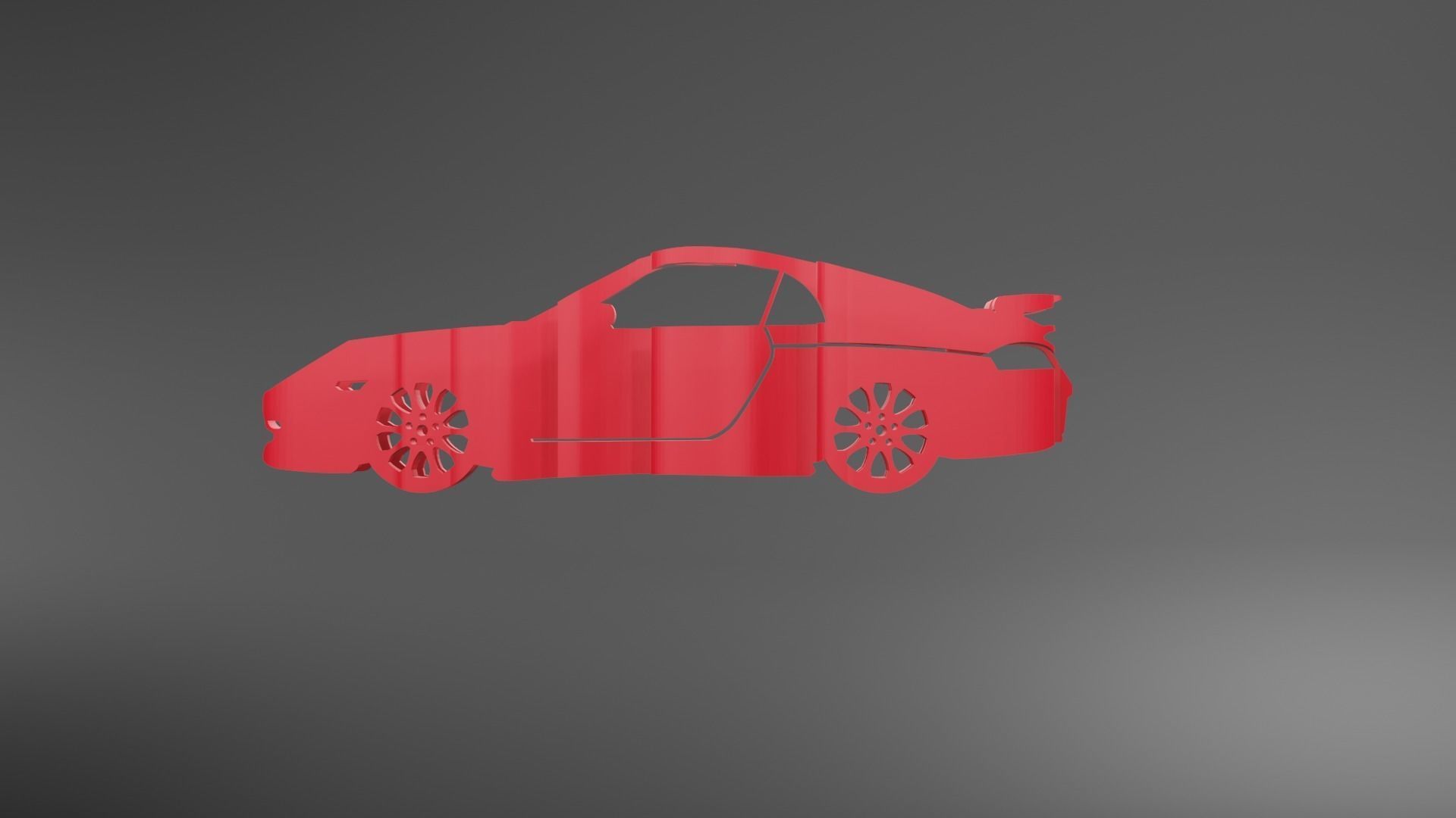 Porsche 911 Carrera 2000 - Keychain 3D model 3D printable | CGTrader