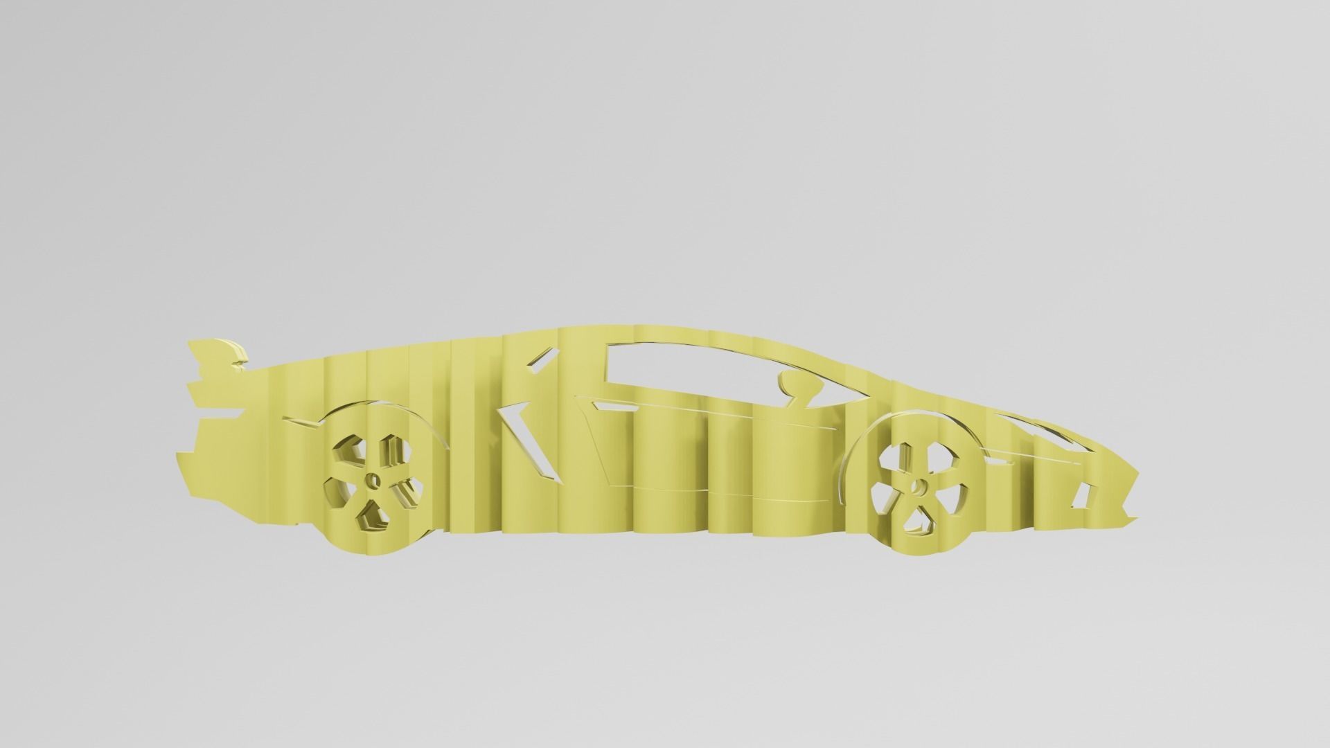 Lamborghini Aventador SVJ - Keychain 3D model 3D printable | CGTrader