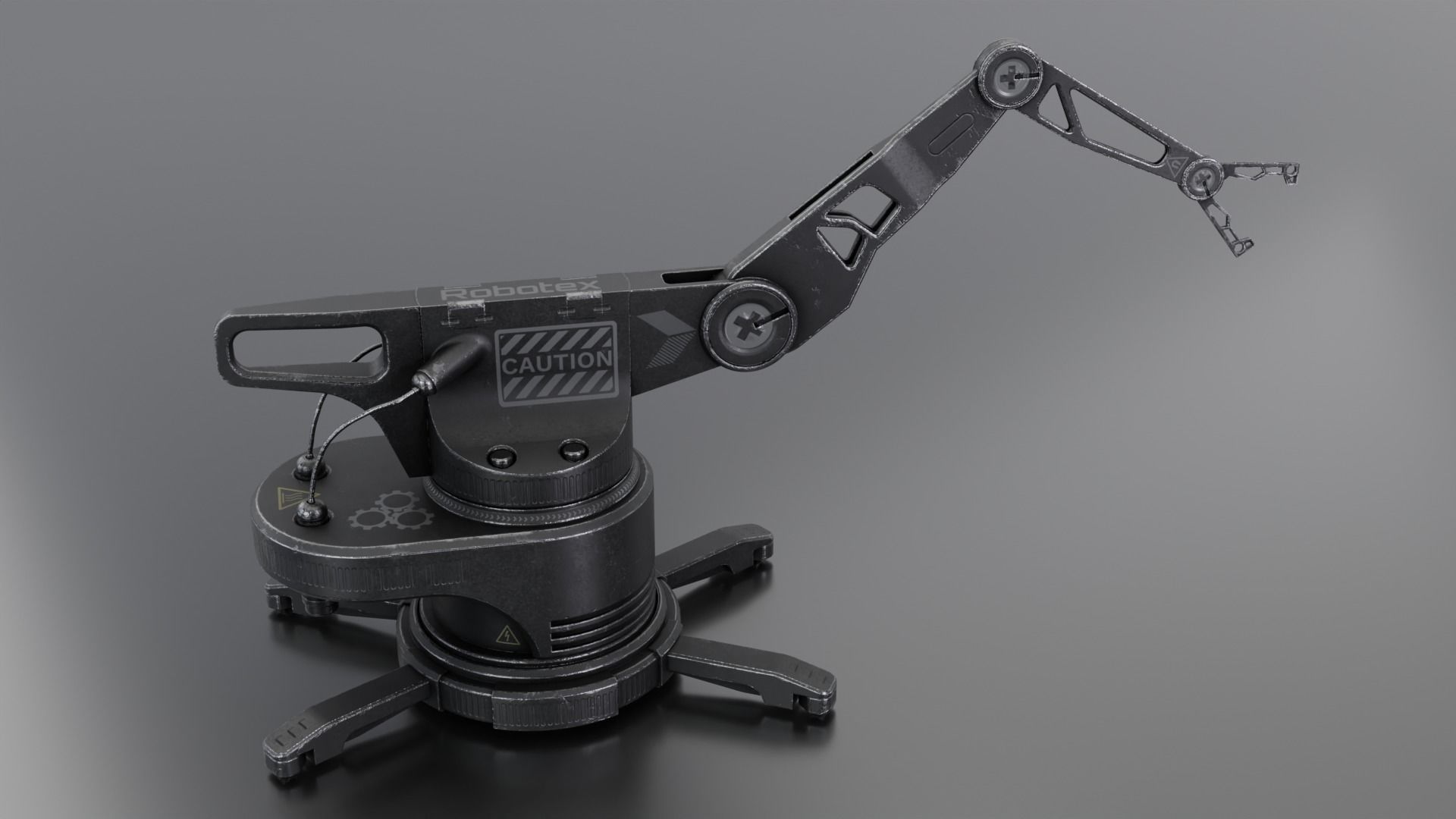 Industrial Sci-Fi Robot Arm Futuristic free 3D model | CGTrader