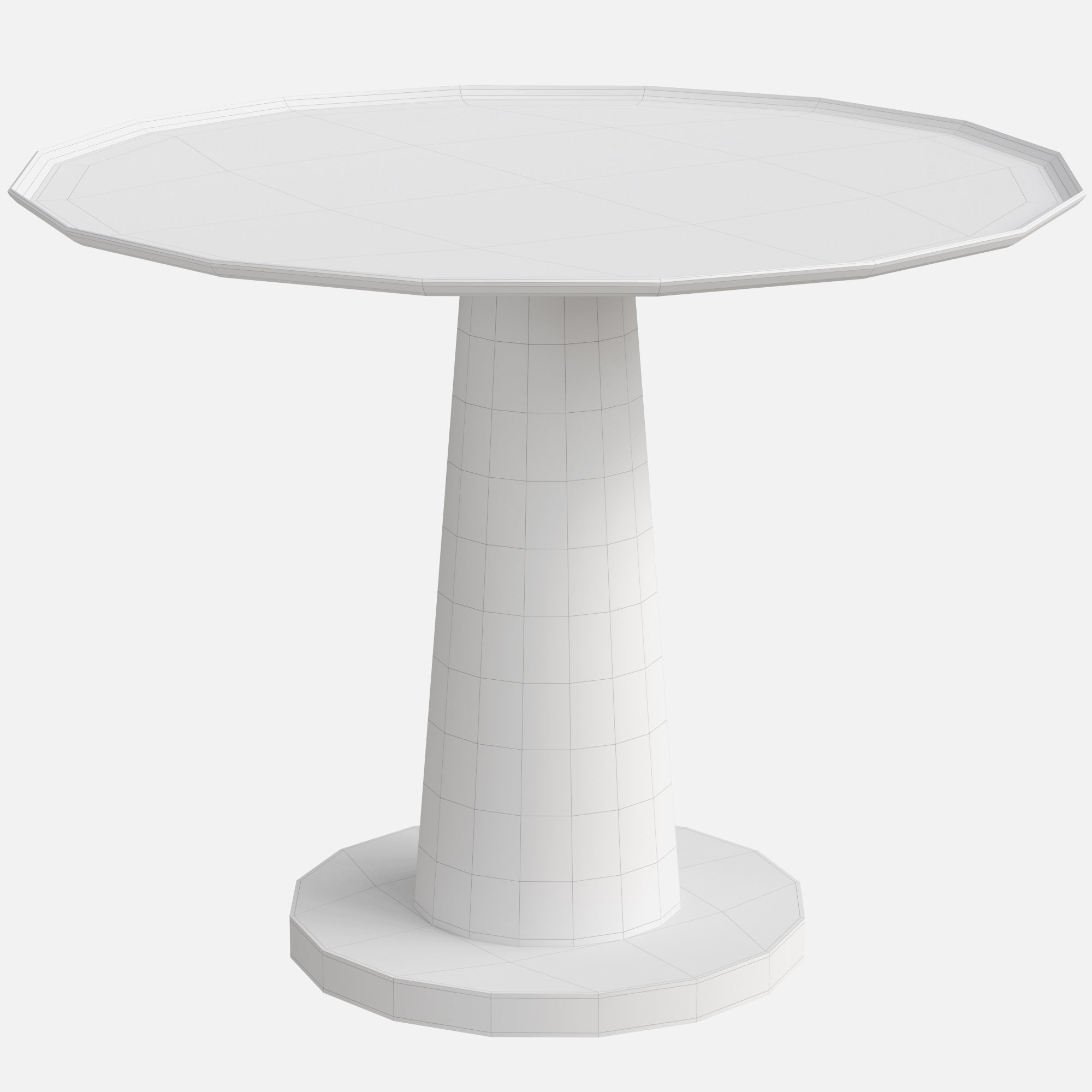 Brute Side Table Brass 3D model | CGTrader