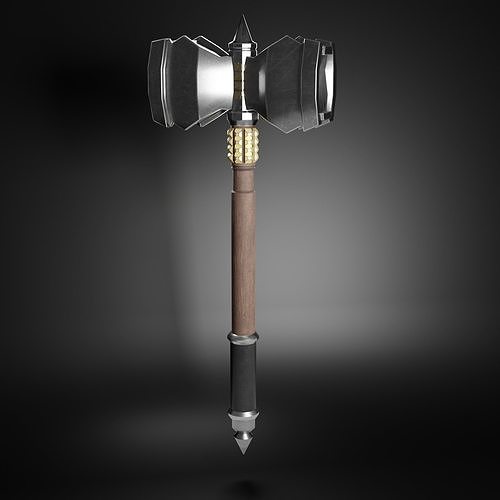 Medieval Big War Hammer 3D model | CGTrader