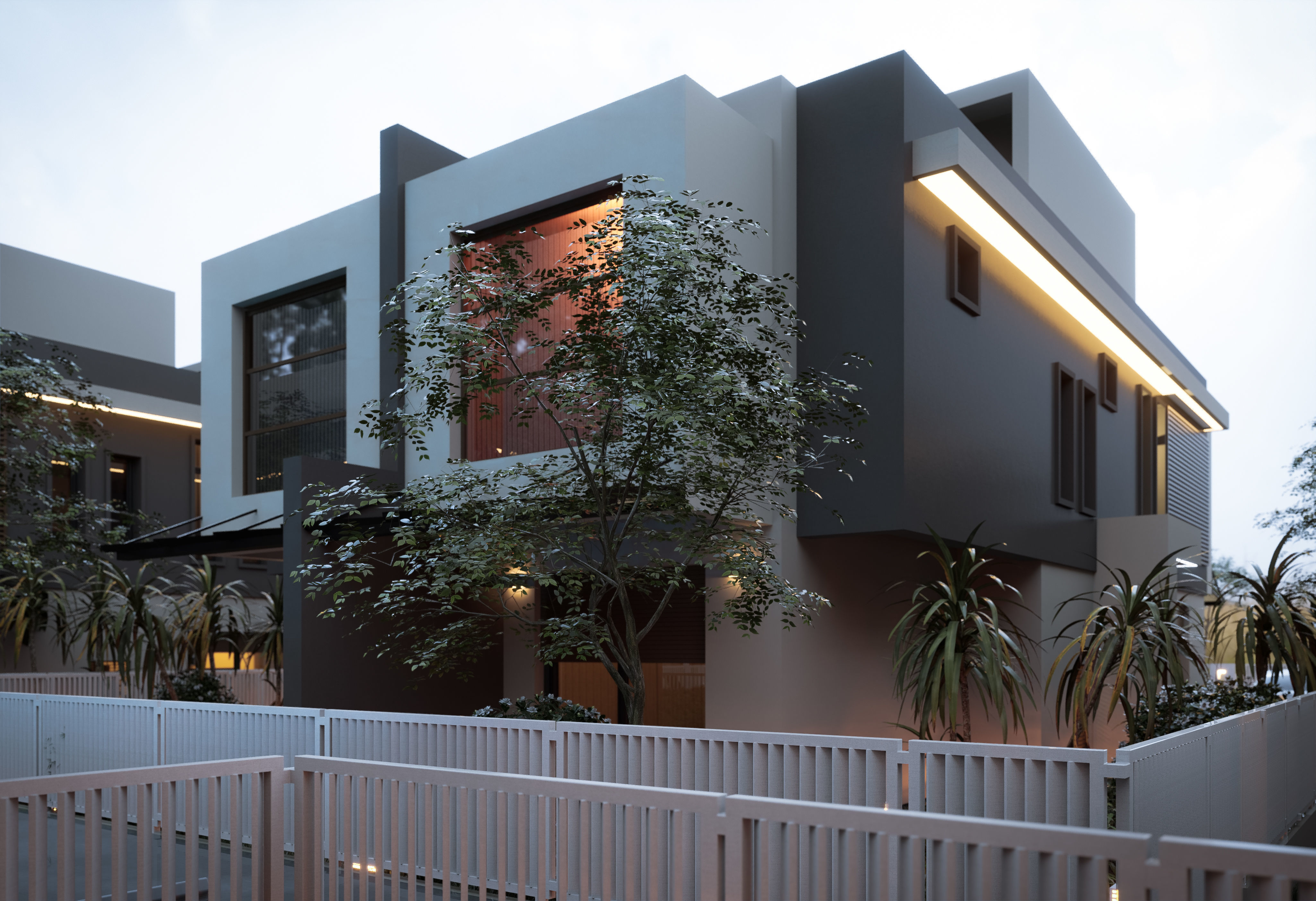 8 block villa project 3D model | CGTrader