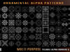1750 ornamental single and seamless alpha patterns-vol08 Texture | CGTrader