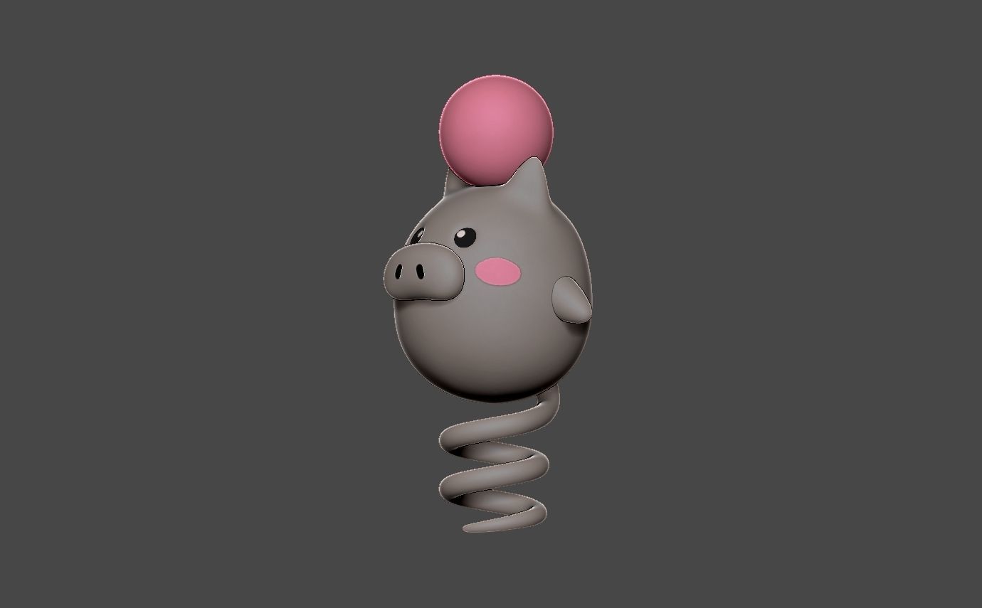 Pokemon spoink evolution pack 3D model 3D printable | CGTrader