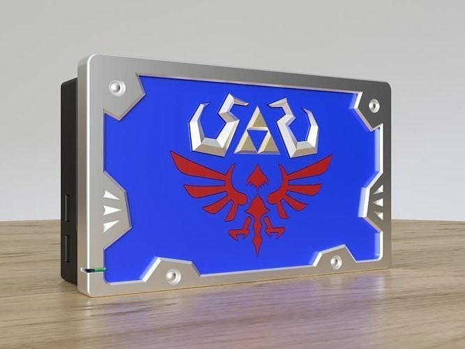 Faceplate Hylian shield for Nintendo switch Dock 3D model 3D printable ...