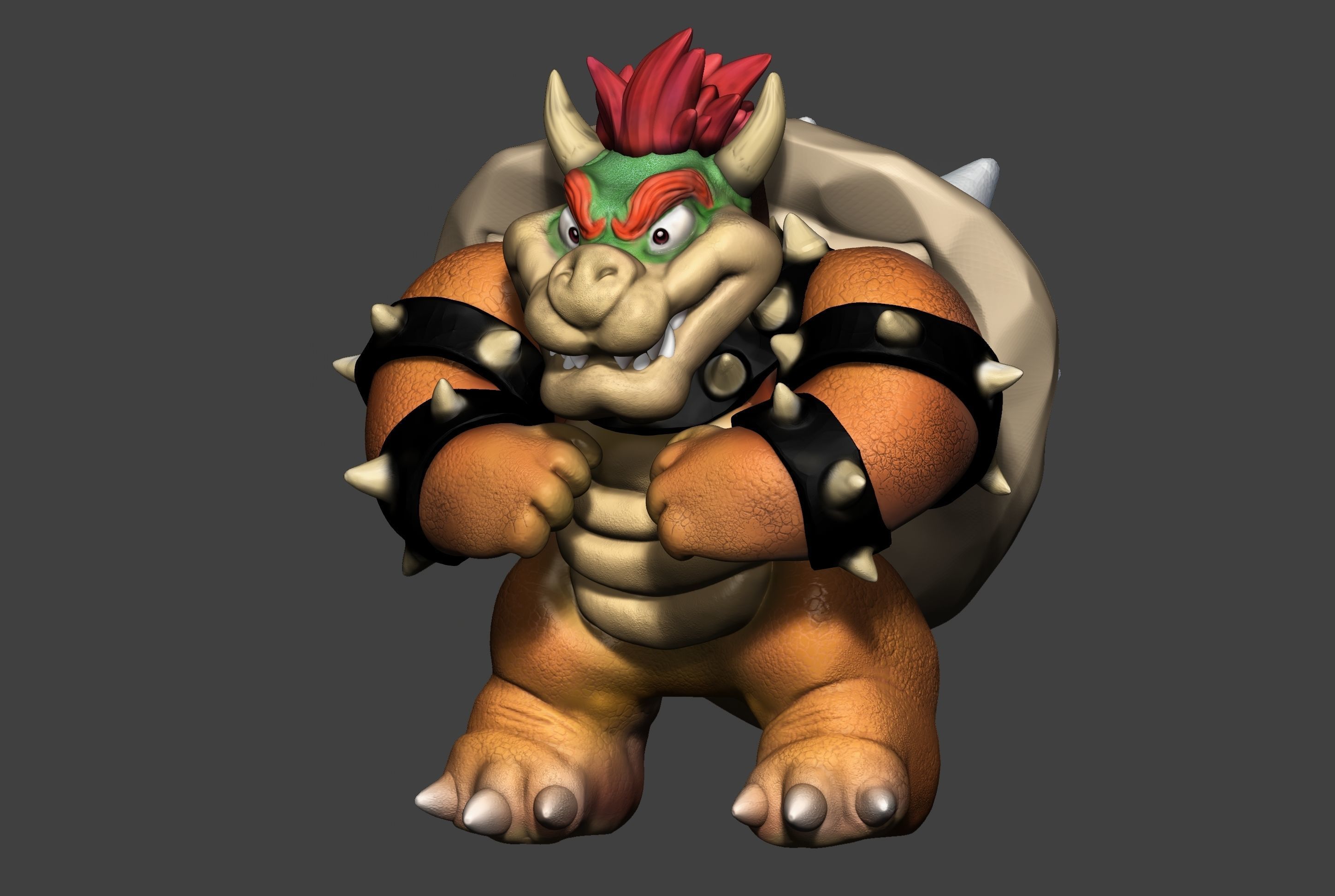 Bowser figurine 3D model 3D printable | CGTrader