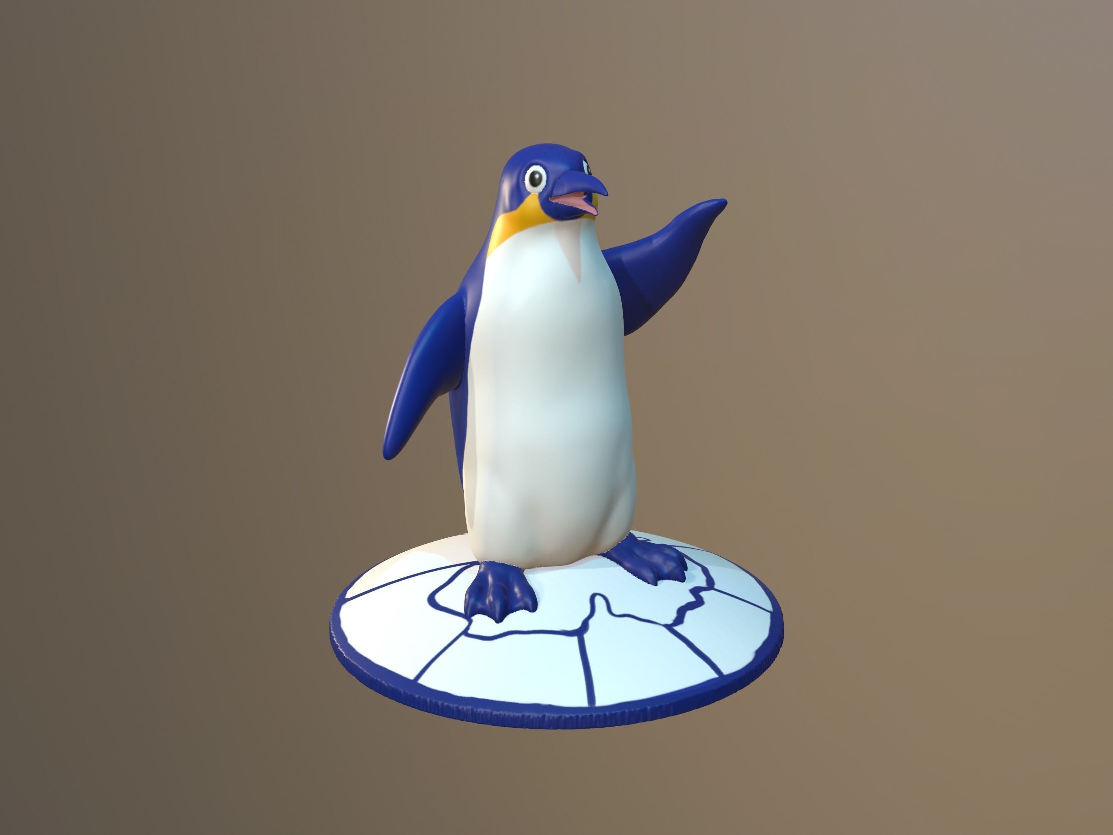Penguin on a platform 3D Model 3D model | CGTrader