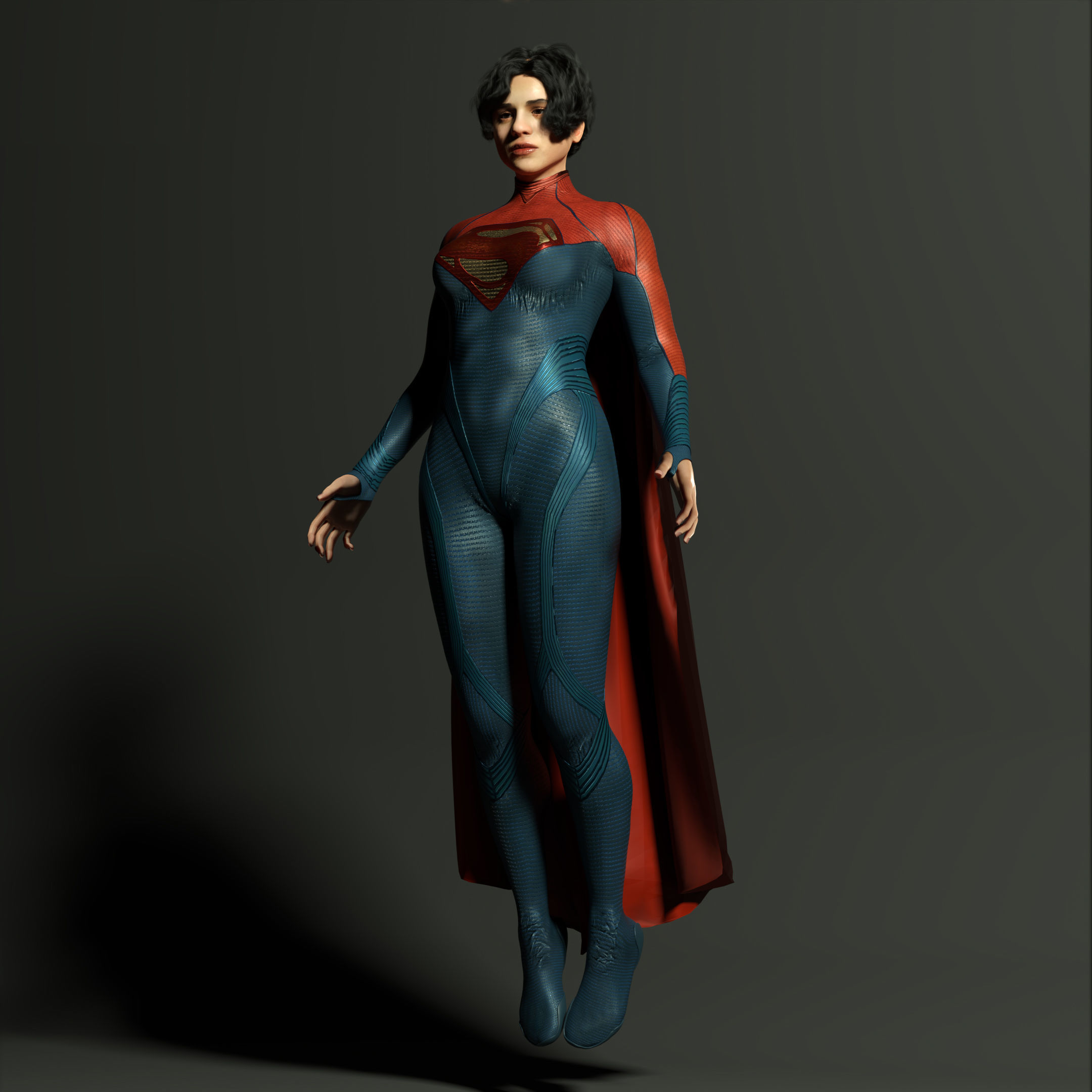 Supergirl Sasha Calle The Flash 2023 3d Model Rigged 3D model rigged ...