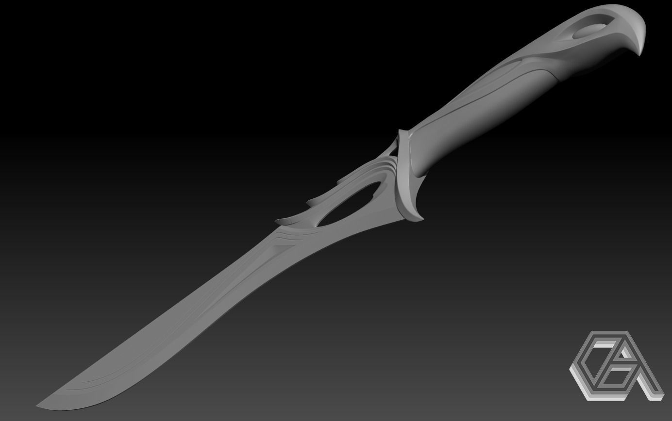 Valorant Sovereign Sword 3D model 3D printable | CGTrader