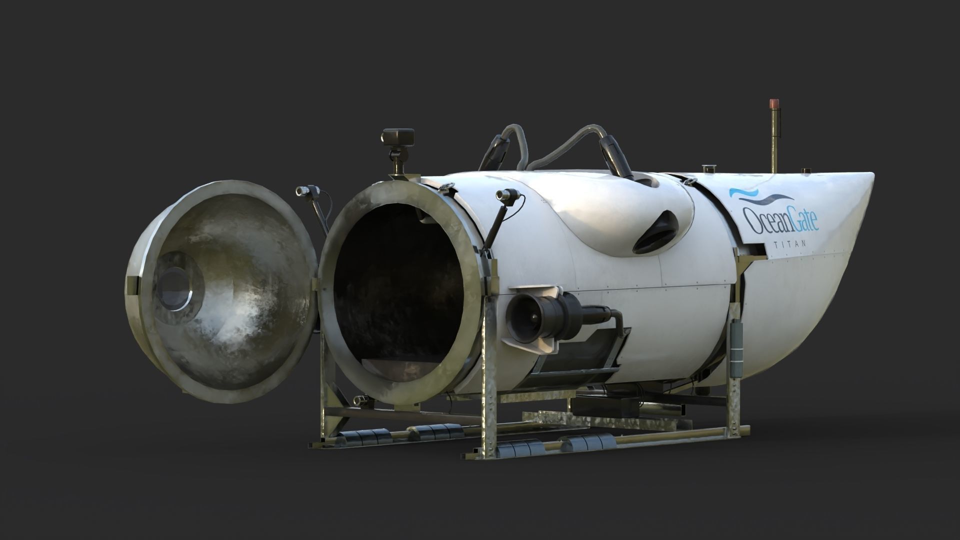 OceanGate Titan submarine 3D model | CGTrader