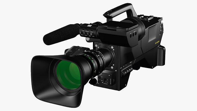 Professional Video Camera 3D model rigged | CGTrader