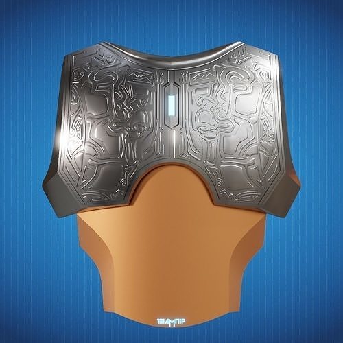 Detailed Mandalorian Chest Armor 3D model 3D printable | CGTrader