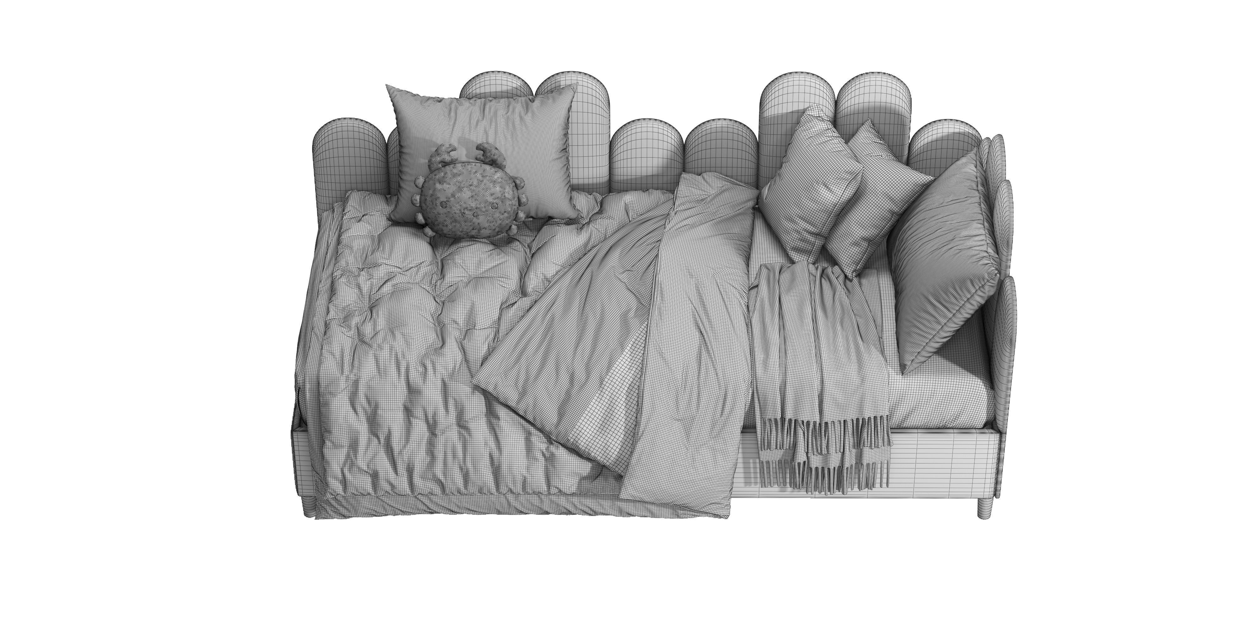 STB MEBEL Corner Sofa Bed 3D model | CGTrader