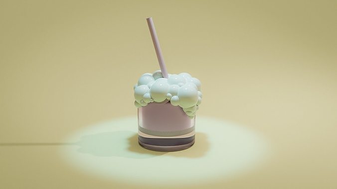 Milkshake 3D model | CGTrader