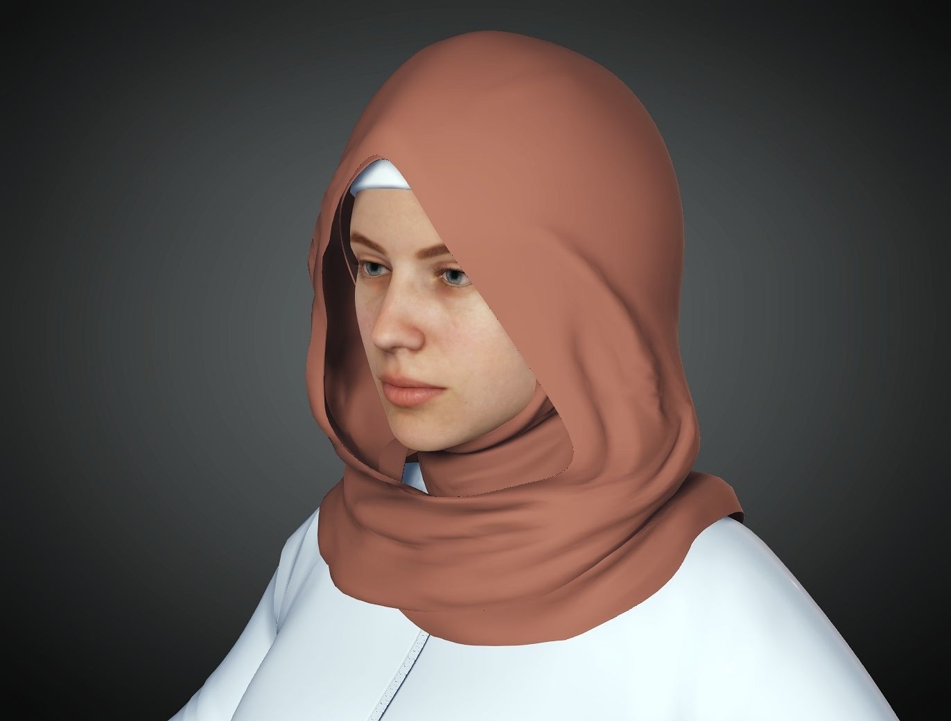 New Hijab Style for Character Creator 3D model | CGTrader