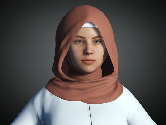 New Hijab Style For Character Creator 3d Model Cgtrader 