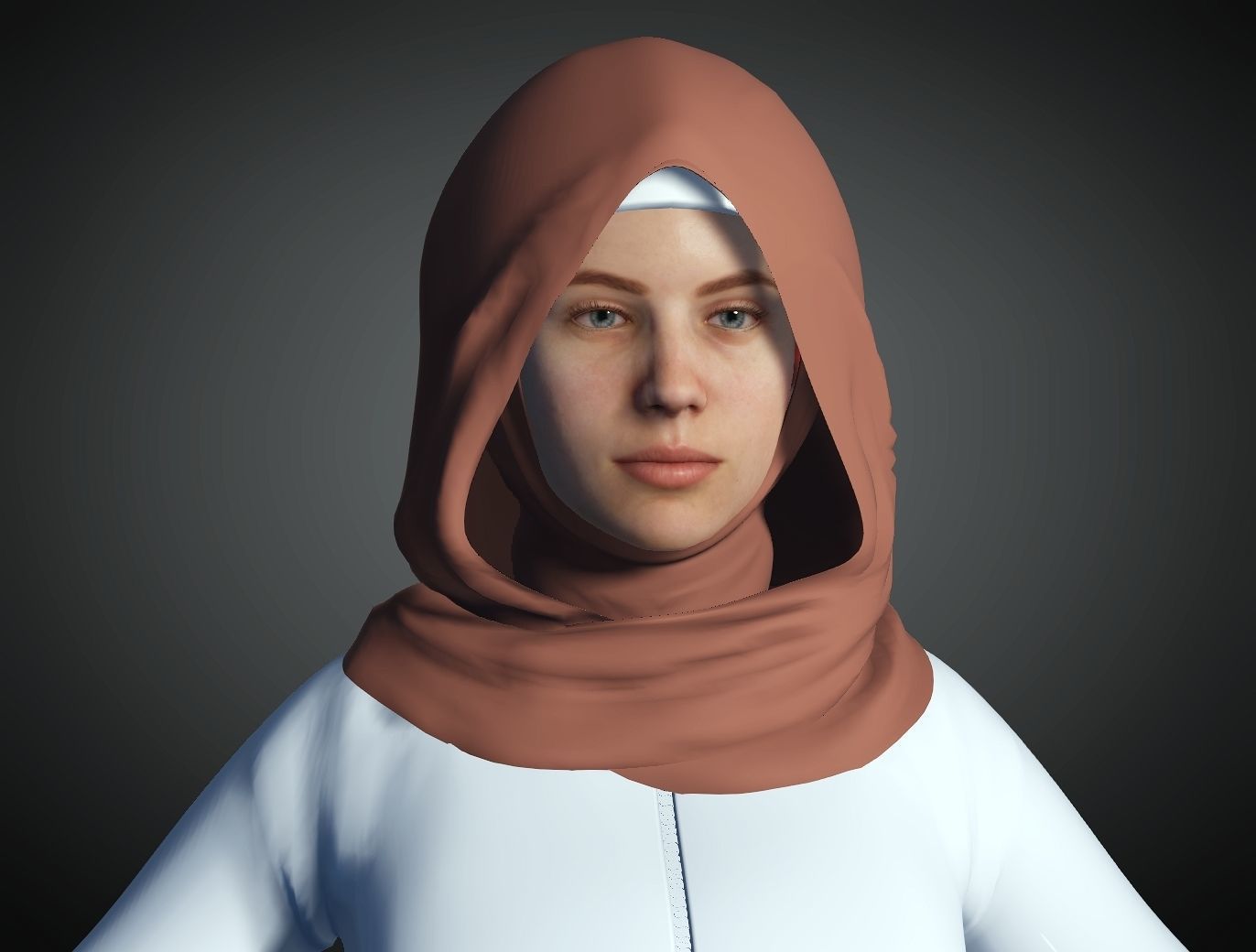 New Hijab Style for Character Creator 3D model | CGTrader