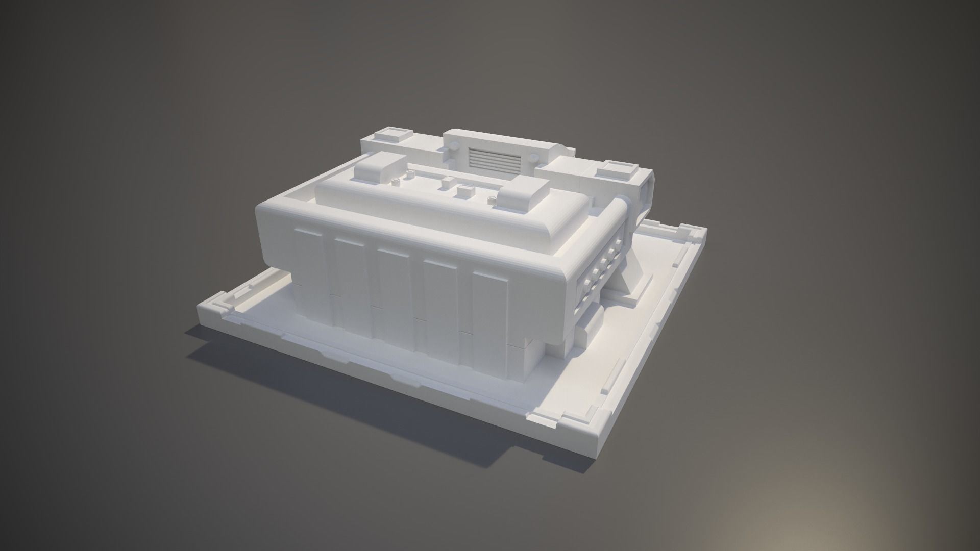 Futuristic Base Building 3D model 3D printable | CGTrader
