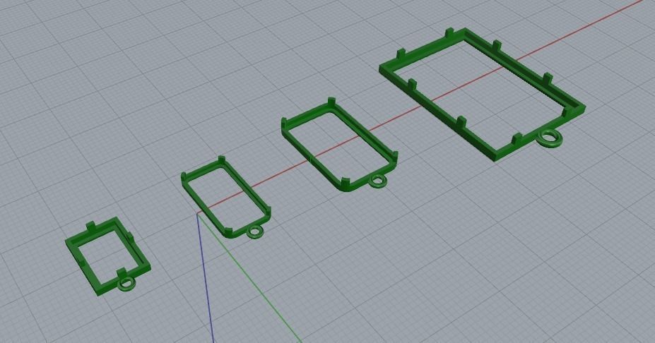 pendant frame Model 3847 3D model 3D printable | CGTrader