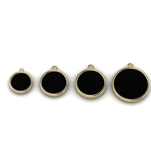 Pendant round frame Model 3846 3D model 3D printable | CGTrader