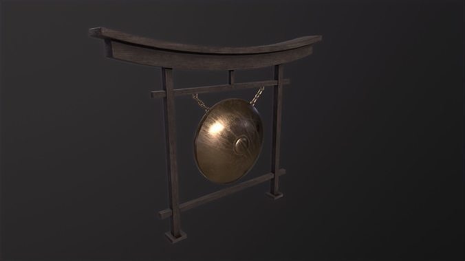 3D model Japanese classic gong 3D Model VR / AR / low-poly | CGTrader