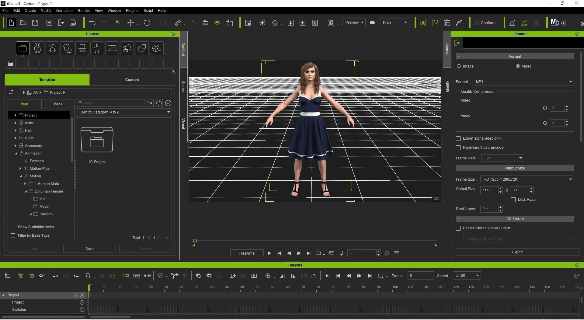 3D model Emma Watson rigged animated 2500 free animation tutorial VR ...