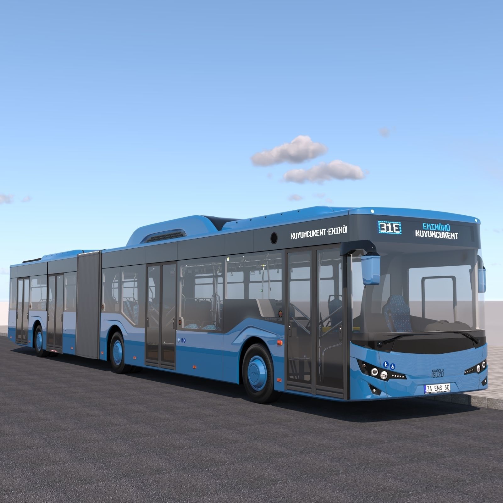 Isuzu Citiport 18 CNG 3D model | CGTrader