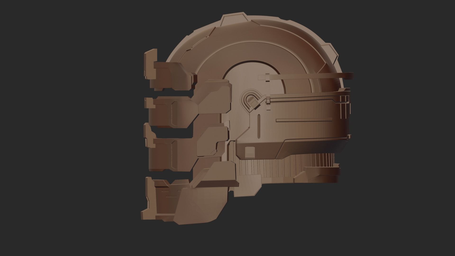 DEAD SPACE HELMET PRINTABLE VERSION STL 3D model 3D printable | CGTrader