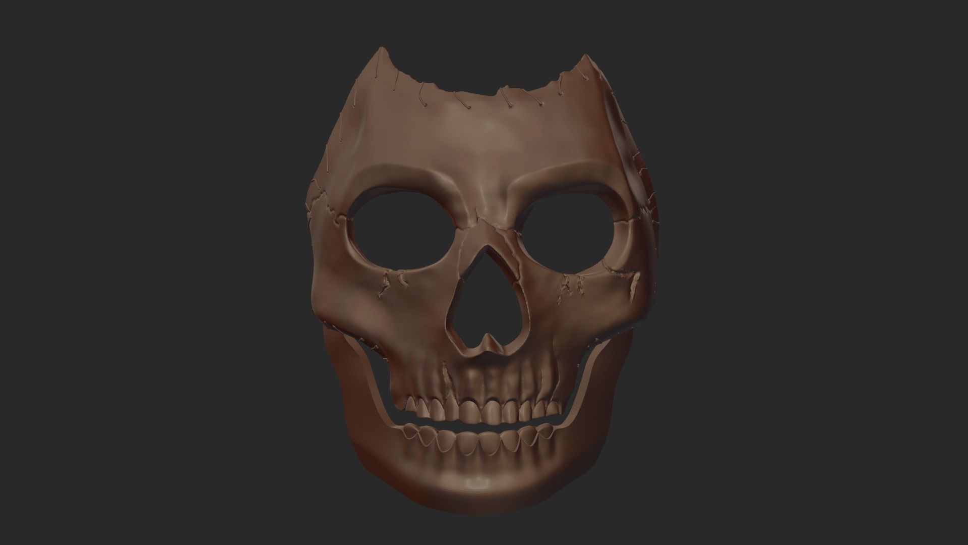 NEW PRINTABLE COD GHOST MASK STL 3D model 3D printable | CGTrader