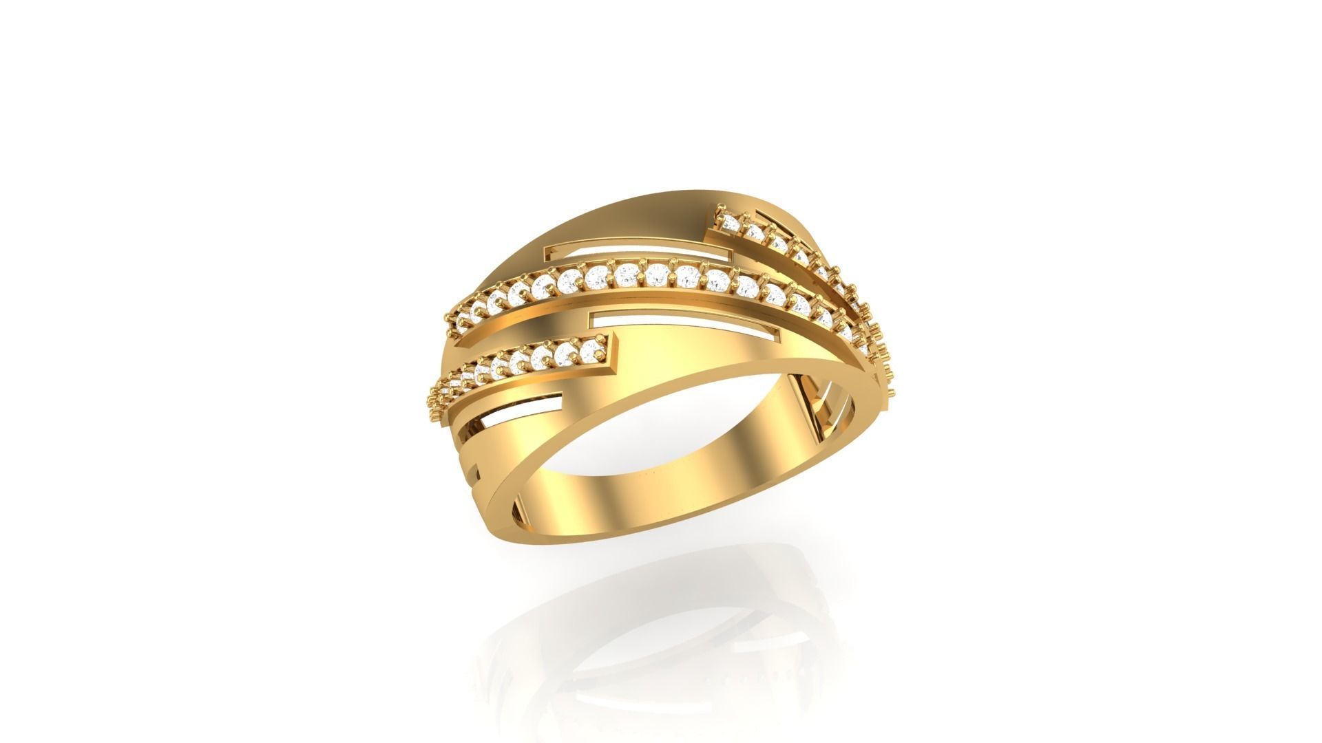 Mens Groom Gents Diamond Ring 3dm stl obj mtl 3mf glb 3D model 3D ...
