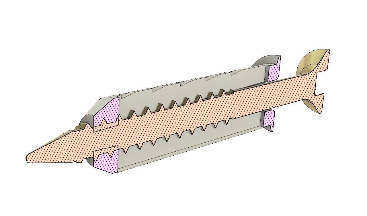 Screw anchor dowel parametric incl Slicer Settings for Prusa 3D model ...