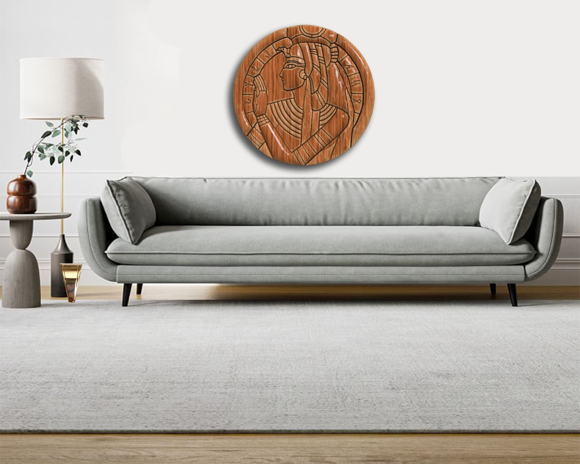 CLEOPATRA Queen STL Reliefs for CNC Router 3D model 3D printable | CGTrader