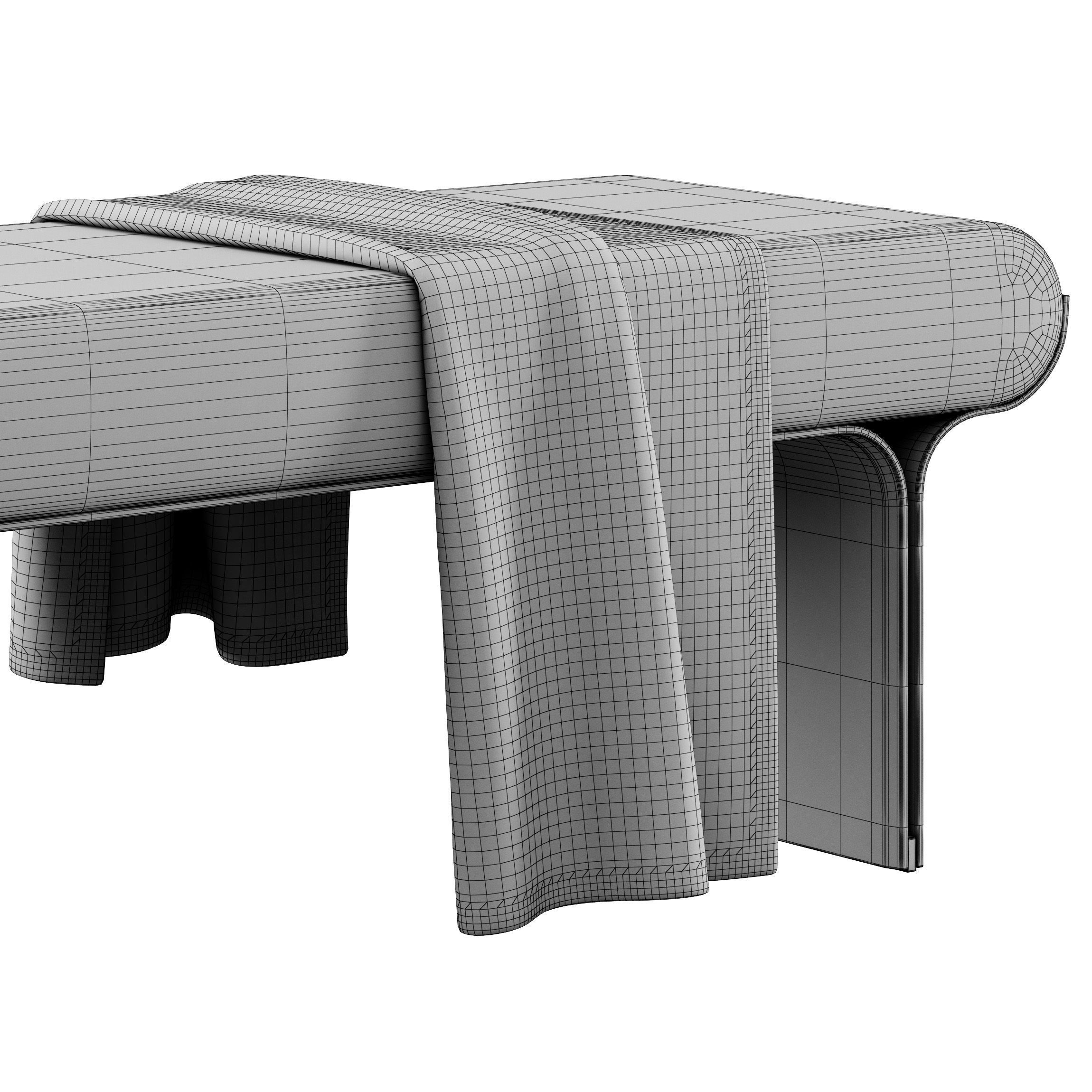 Stami Bench By Gallotti Radice 3D model | CGTrader
