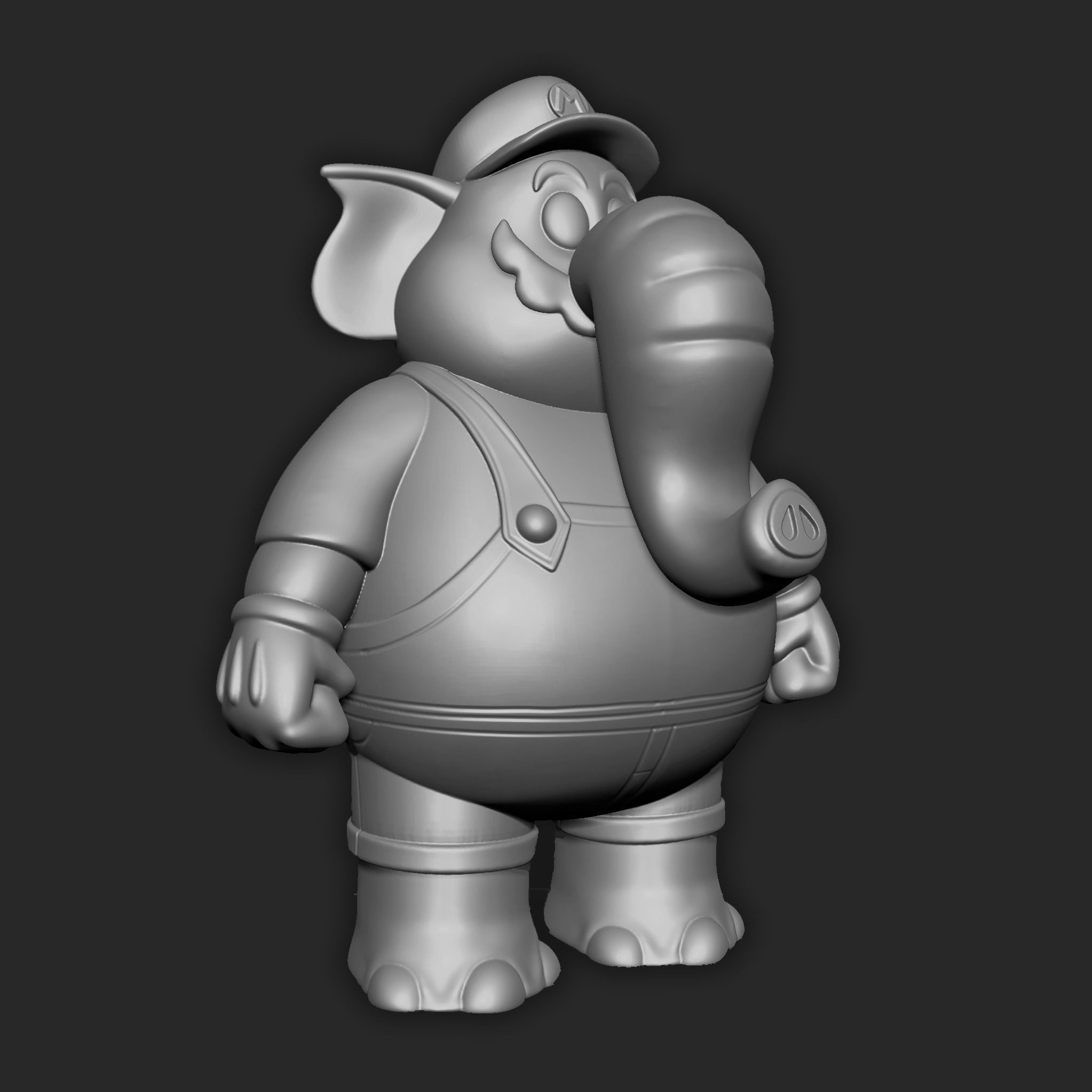 ELEPHANT SUPER MARIO FIGURE - SUPER MARIO BROS WONDER 3D model 3D ...