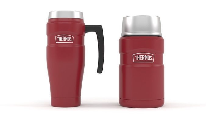 Thermos King Stainless Steel 3D model | CGTrader